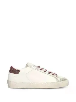 AMA-BRAND Glitter-panel Metallic-trim Sneakers - Neutrals