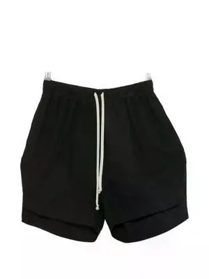Rick Owens Drawstring Layered-hem Shorts