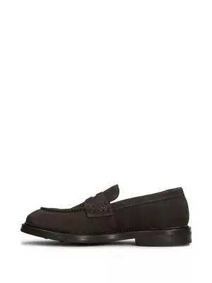 GREEN GEORGE Suede Penny Loafers