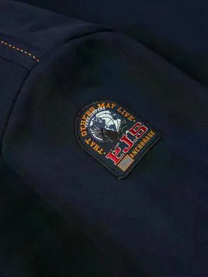 PARAJUMPERS Logo-patch Quarter-zip Sweatshirt - Blue