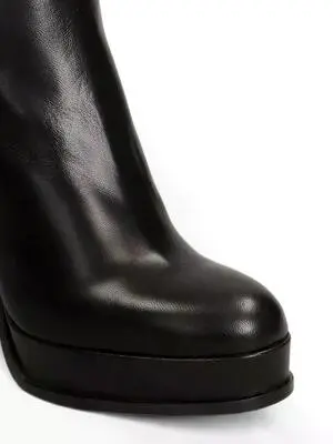 CHANTAL Platform Leather Ankle Boots