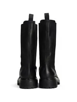 Elena Iachi Leather Combat Boots