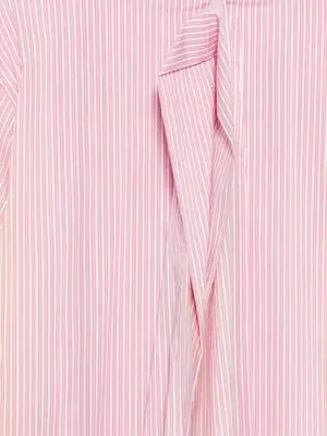 MAISON123 Sandrine Striped Pussy-bow Blouse
