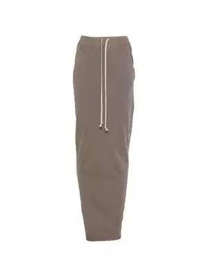 Rick Owens Drawstring Wrap Long Skirt