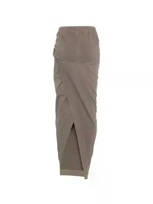 Rick Owens Drawstring Wrap Long Skirt