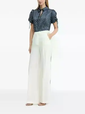 SILVIAN HEACH Alaxim Polka-dot Pleated Top - Grey
