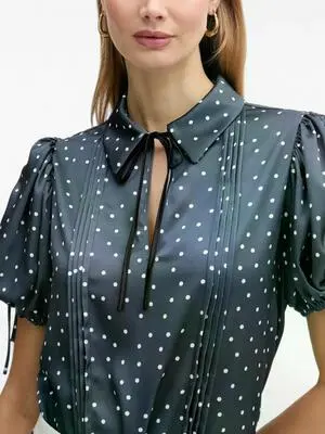 SILVIAN HEACH Alaxim Polka-dot Pleated Top