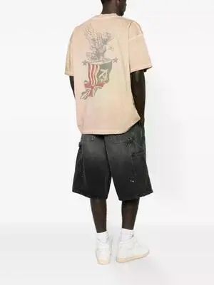 REPRESENT Graphic-print Distressed T-shirt