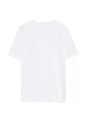 DONDUP Heart-embroidered Cotton T-shirt - White