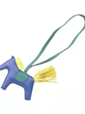 Hermès Pm Rodeo Bag Charm - Blue
