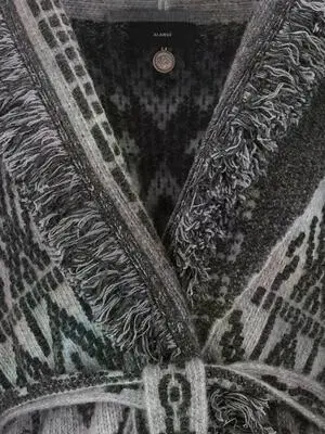 Alanui Time To Shine Patterned-jacquard Cardigan