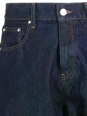 ARTE ANTWERP Logo-embroidered Straight-leg Jeans - Blue