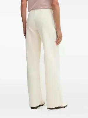 Guess Logo-plaque Pintuck Trousers - Neutrals