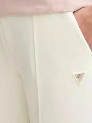 Guess Logo-plaque Pintuck Trousers - Neutrals