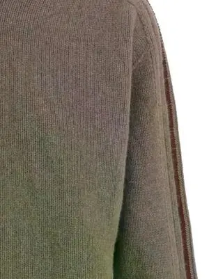 OLIVER LATTUGHI Stripe-detail Cashmere Sweater