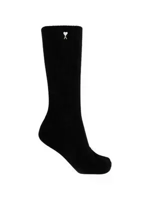 AMI Paris De Coeur Ribbed Socks