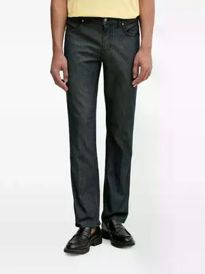 Guess Logo-patch Straight-leg Jeans