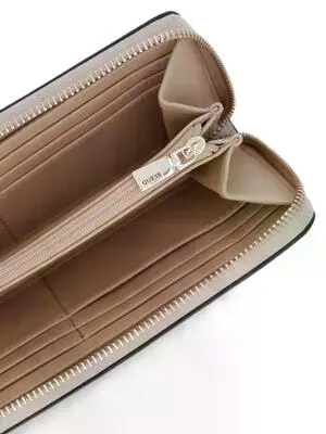 Guess Logo-plaque Zip-around Wallet