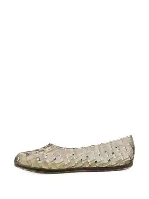 Melissa Possession Woven-effect Ballet Flats - Neutrals