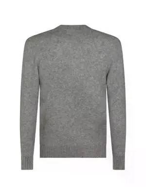 PIACENZA CASHMERE 1733 Mélange-effect Long-sleeve Sweater - Grey