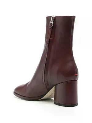AeydĒ Leather Ankle Boots - Brown