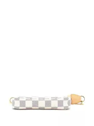 LOUIS VUITTON Damier Mini Clutch Bag - White