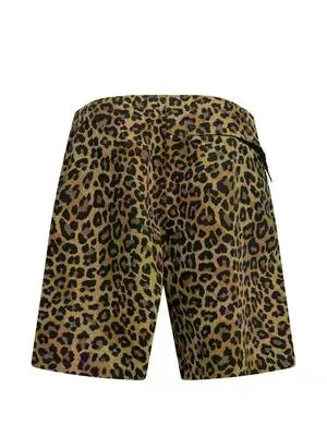 Kapital Leopard-print Belted Shorts