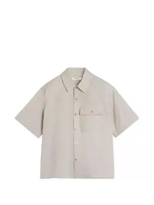 Maison Kitsuné Logo-embroidered Short-sleeve Shirt