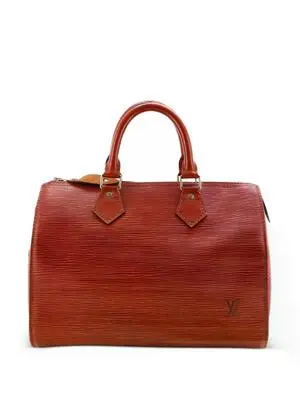 LOUIS VUITTON Speedy Satchel - Brown