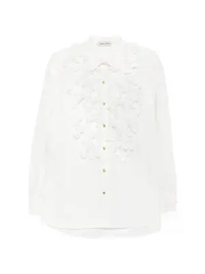 Alberta Ferretti Floral-appliqué Shirt