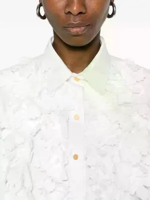 Alberta Ferretti Floral-appliqué Shirt
