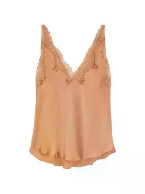 MES DEMOISELLES Lace-trim Camisole Top
