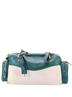 Gucci Multipocket Leather And Canvas East West Shoulder Bag