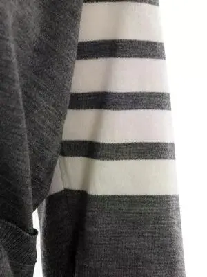 Thom Browne Merino Wool 4-bar Relaxed-fit V-neck Cardigan - Grey