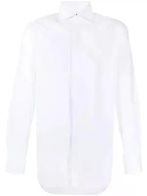 FINAMORE 1925 Long-sleeved Cotton Shirt