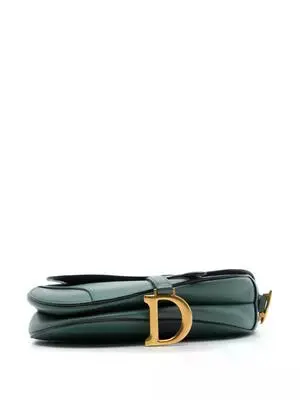 Dior Smooth Calfskin Saddle Bag - Green