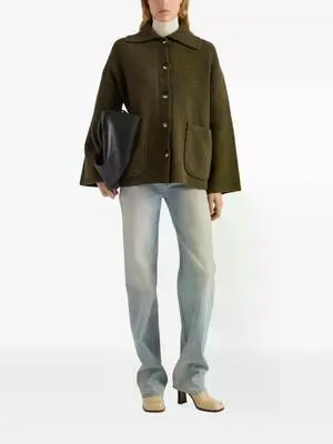 Proenza Schouler White Label Nelly Melange-knit Cardigan - Green