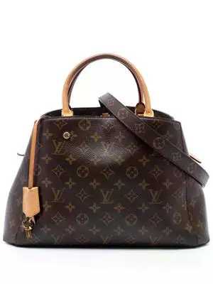 LOUIS VUITTON 2016 Monogram Montaigne Bb Satchel - Brown