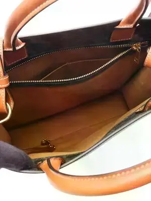 Celine 2000-2026 Small Triomphe Coated Canvas Vertical Cabas Tote Satchel