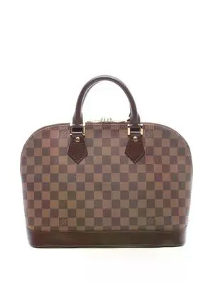LOUIS VUITTON Damier Ebene Alma Pm Handbag