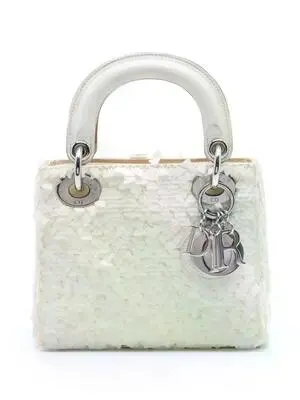 Dior Mini Satin Embellished Lambskin Lady Satchel