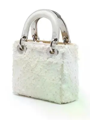 Dior Mini Satin Embellished Lambskin Lady Satchel