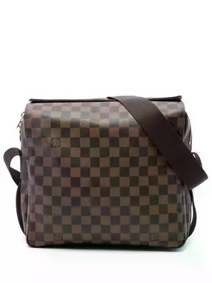 LOUIS VUITTON 2011 Damier Ebene Naviglio Crossbody Bag - Brown