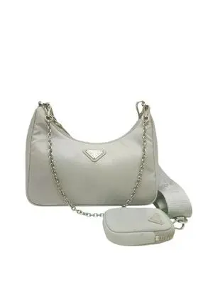 Prada 2019-2026 Re Nylon Re Edition 2005 Satchel - Grey