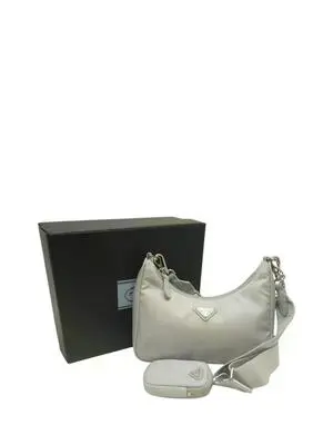 Prada 2019-2026 Re Nylon Re Edition 2005 Satchel - Grey