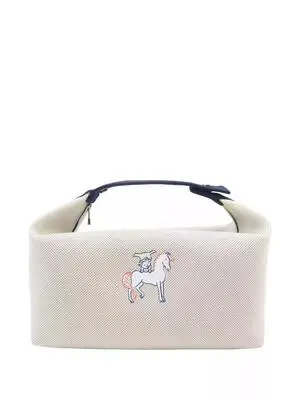 Hermès 2010-2026 Large Toile Bride A Brac Cabriole Case Vanity Bag