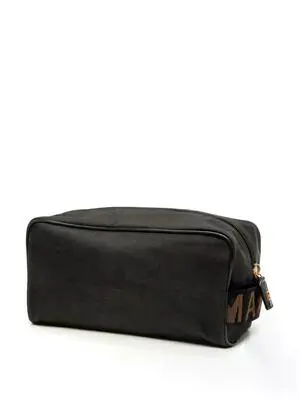 Fendi Nylon Logo Toiletry Pouch - Black