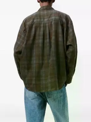 Our Legacy Borrowed Check-print Shirt - Brown