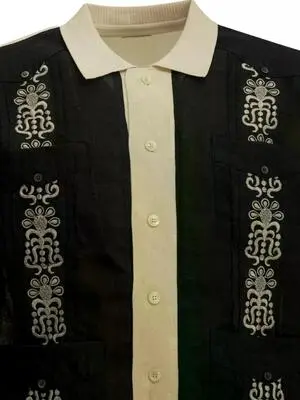 Kapital Embroidered Panelled Shirt - Neutrals