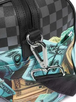 SPRAYGROUND X Monopoly Graphic-print Checkered Holdall